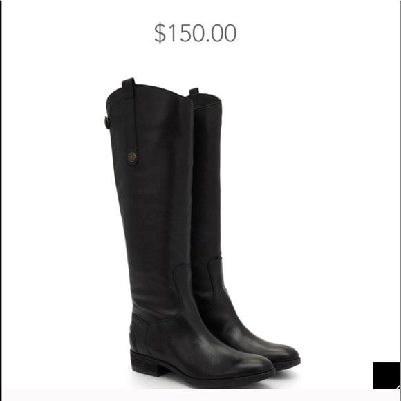 Sam Edelman | Shoes | Sam Edelman Penny2 Black Riding Boot | Poshmark